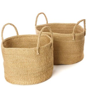 Kitui Sand Sisal Kamba Floor Baskets - Etsy