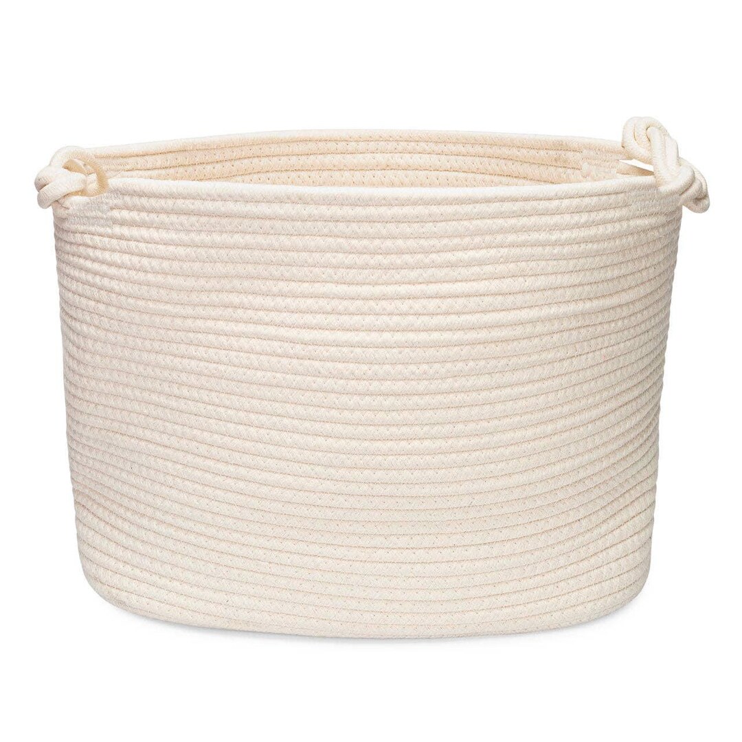 Rope Cube Storage Basket - White - Etsy