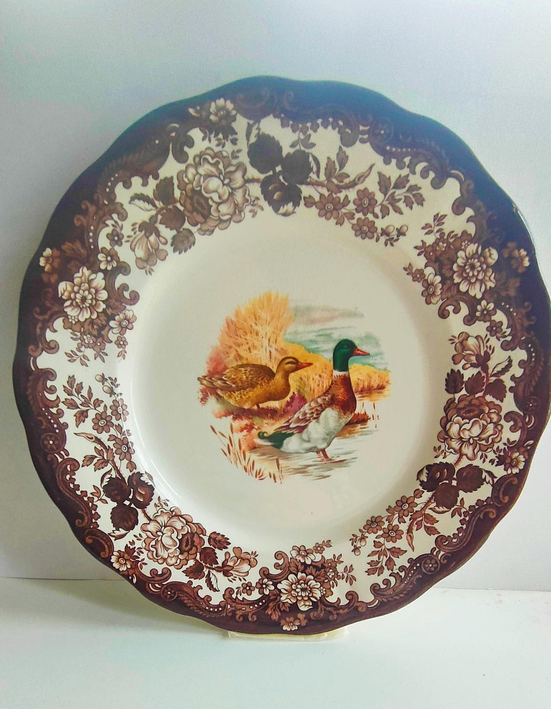 Royal Worcester Palissy Large Dinner Plates.these Game Bird Plates Are ...