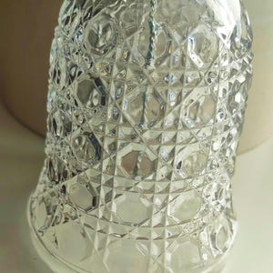 Vintage Cut Glass Crystal Bell in Perfect Condition. - Etsy