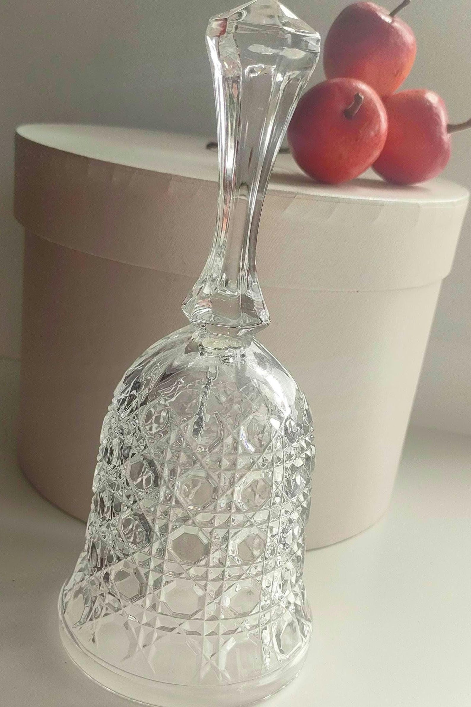 Vintage Cut Glass Crystal Bell in Perfect Condition. - Etsy