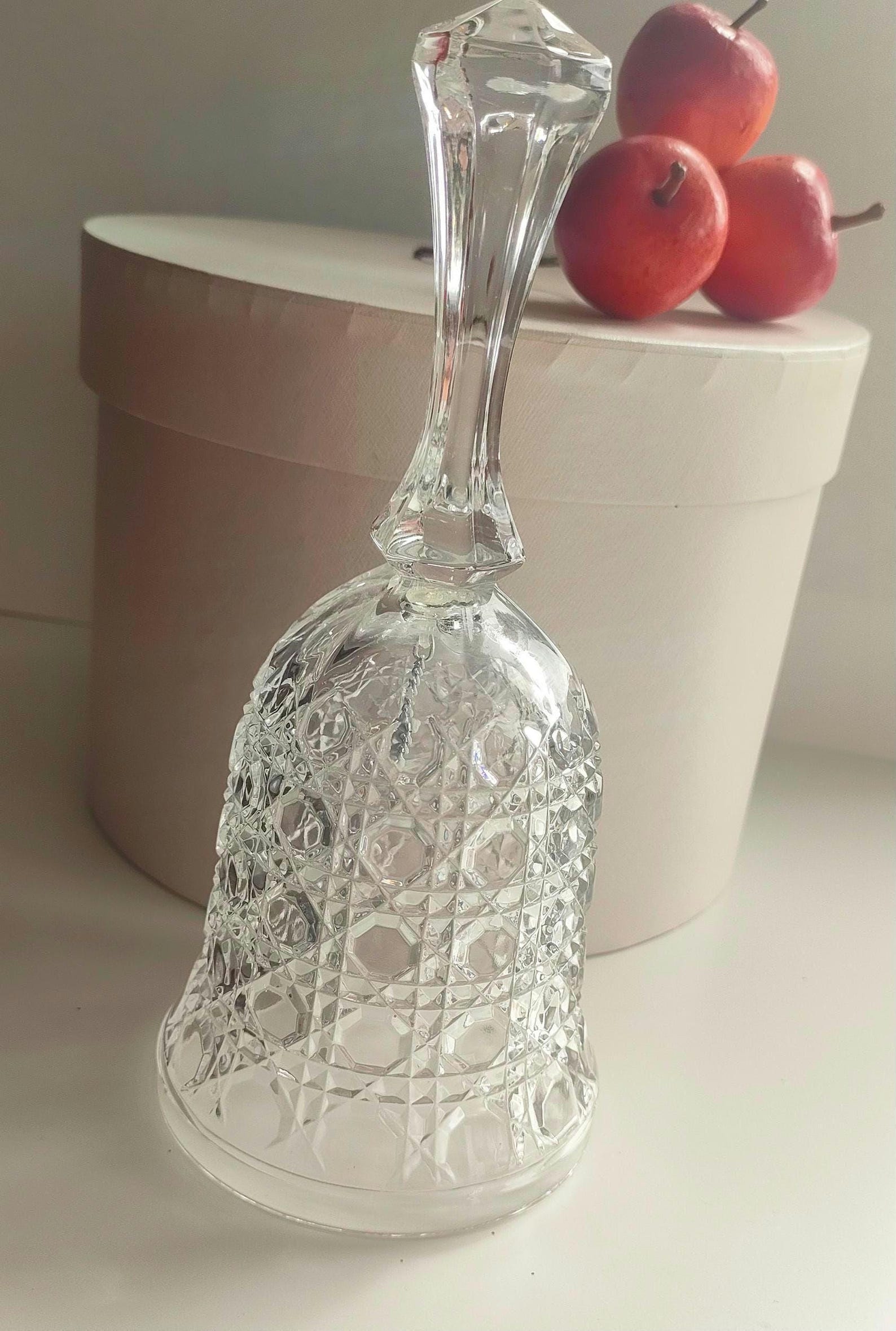 Vintage Cut Glass Crystal Bell in Perfect Condition. - Etsy
