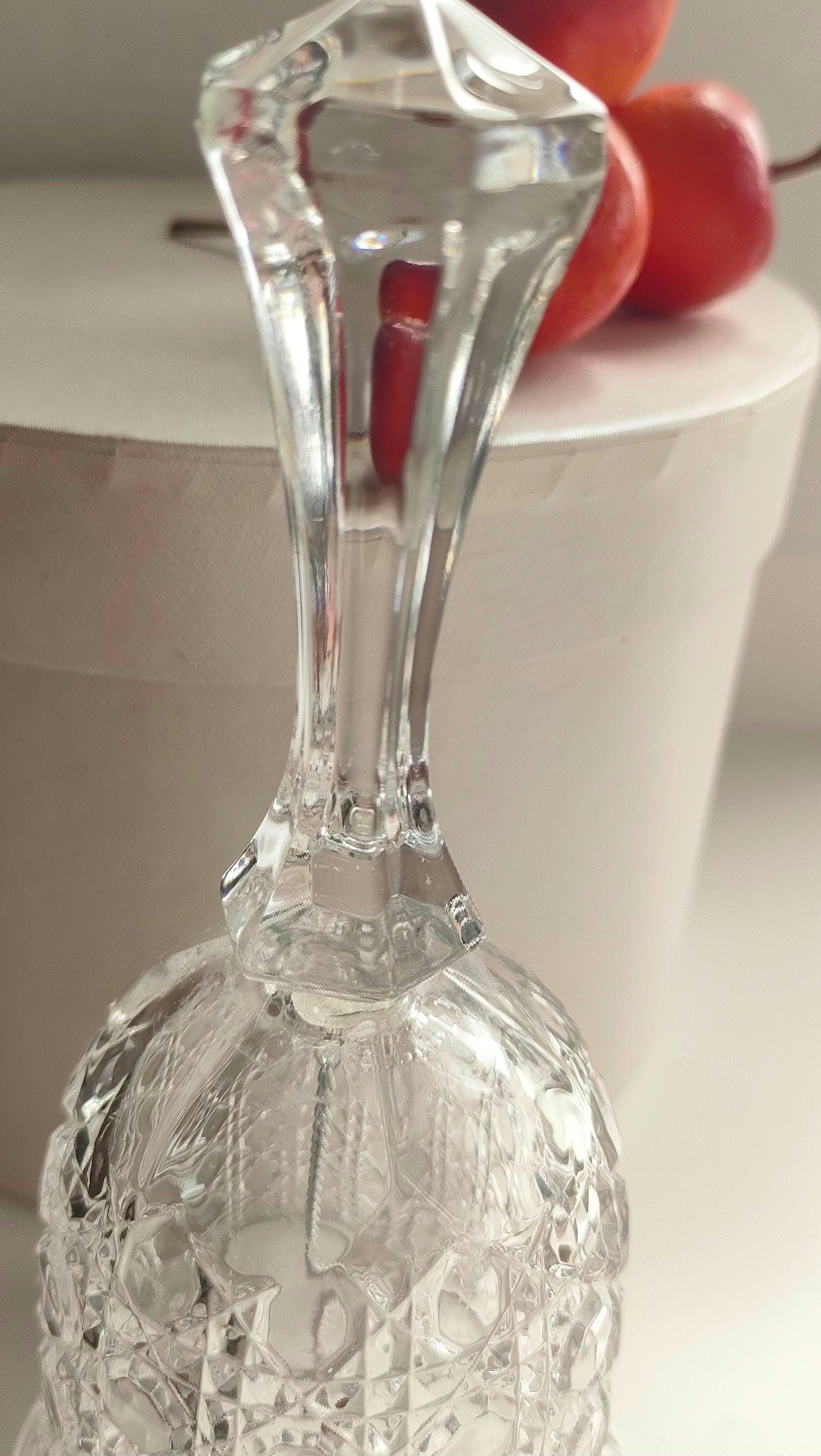 Vintage Cut Glass Crystal Bell in Perfect Condition. - Etsy