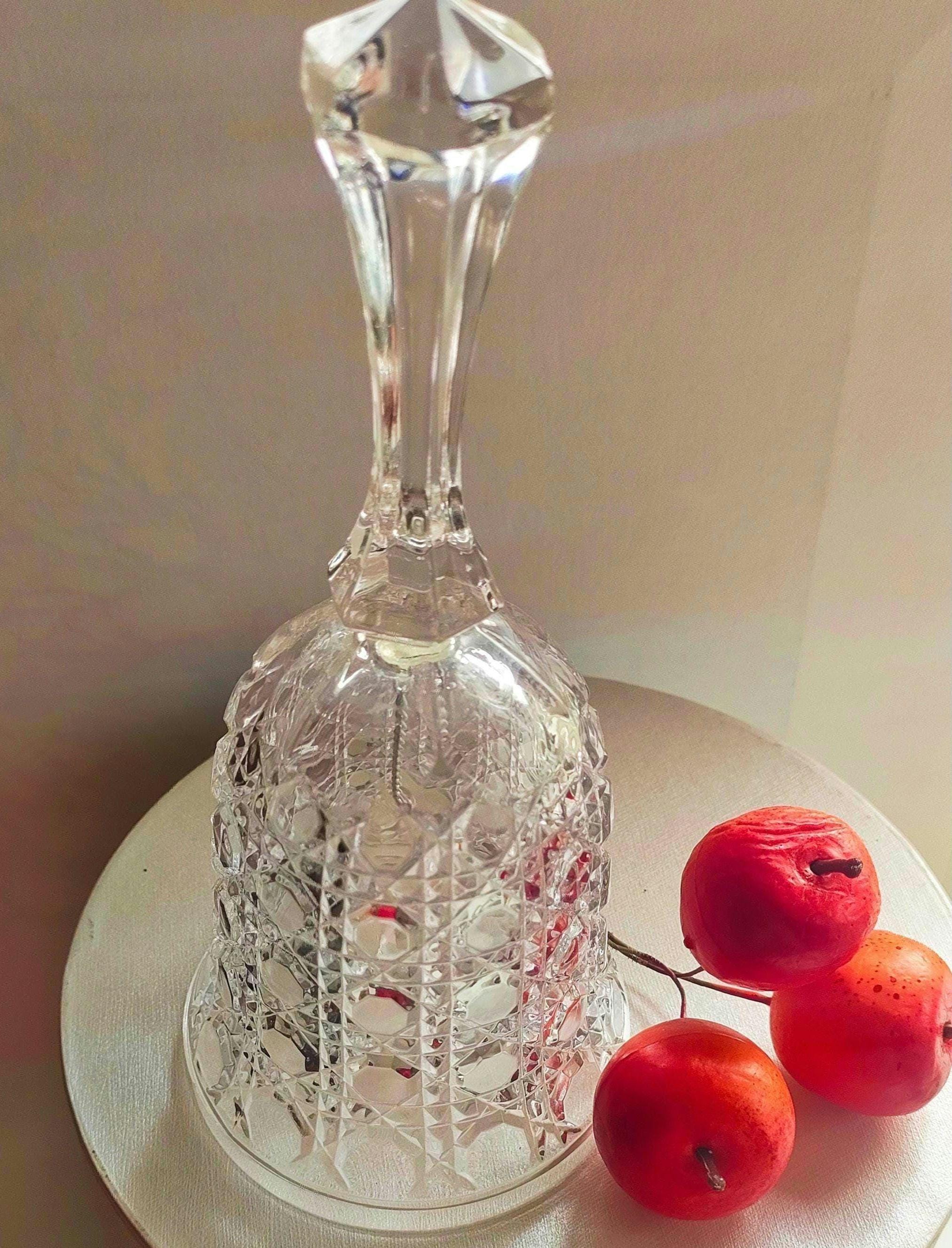 Vintage Cut Glass Crystal Bell in Perfect Condition. - Etsy