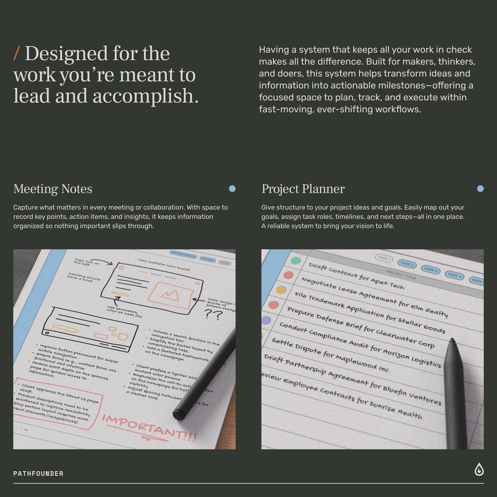 Productivity Bundle for Remarkable Paper Pro | Hyperlinked PDF Set of ...