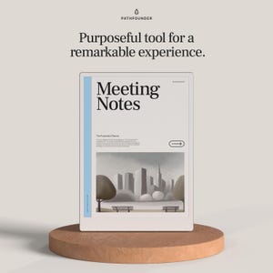 Meeting Notes for Remarkable Paper Pro | Hyperlinked Meeting Minutes ...