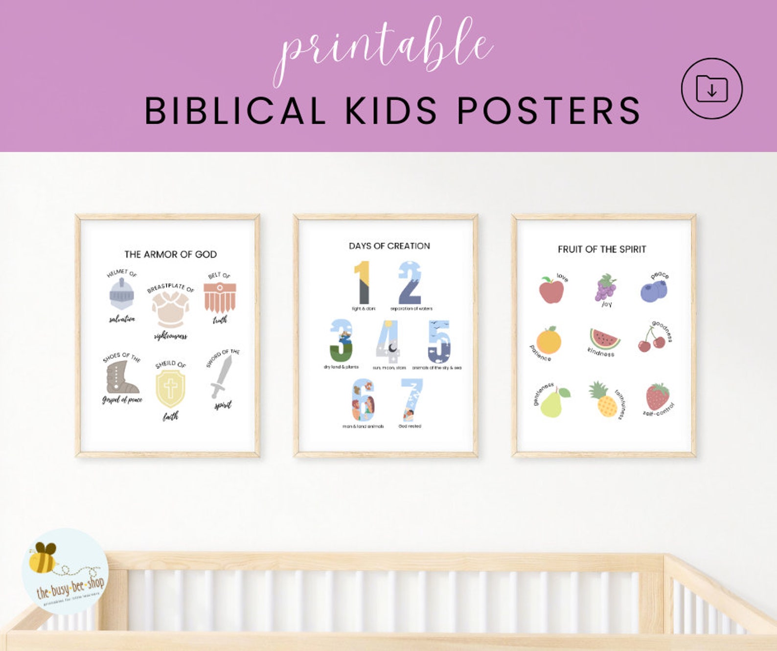 Biblical Kids Posters Printable - Etsy