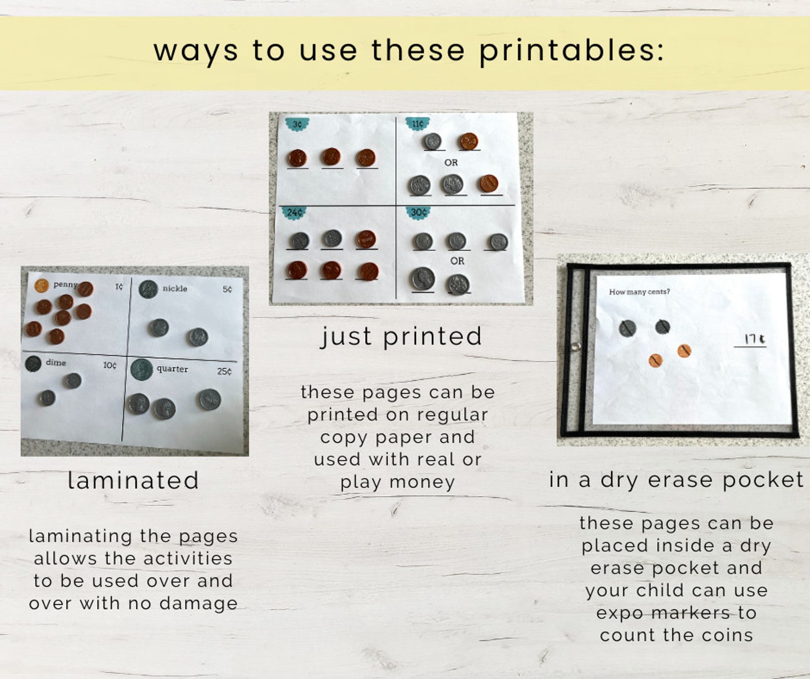 Printable Coin Counting Activity - Etsy