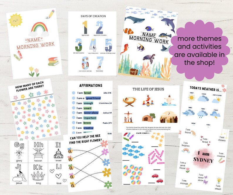 Biblical Kids Posters Printable - Etsy