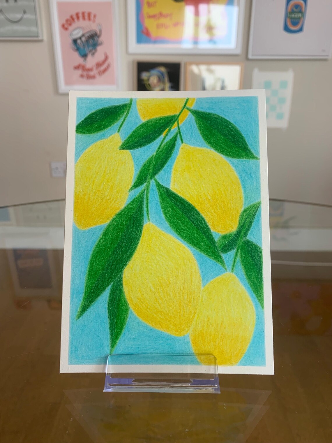 Hand-drawn A6 Lemon Tree Print - Etsy