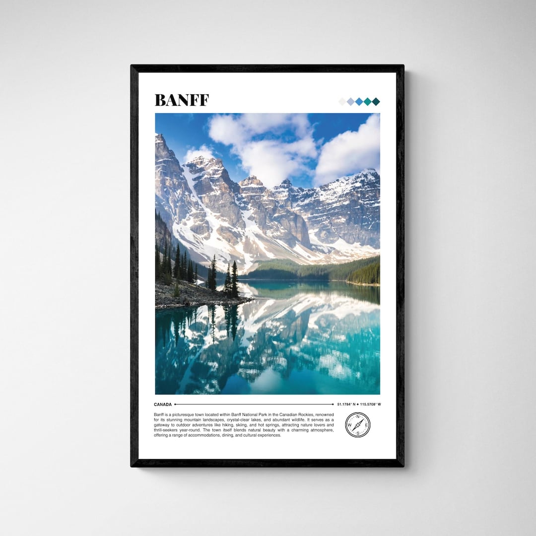 Banff Print, Banff Wall Art, Banff Poster, Banff Photo, Banff Poster ...