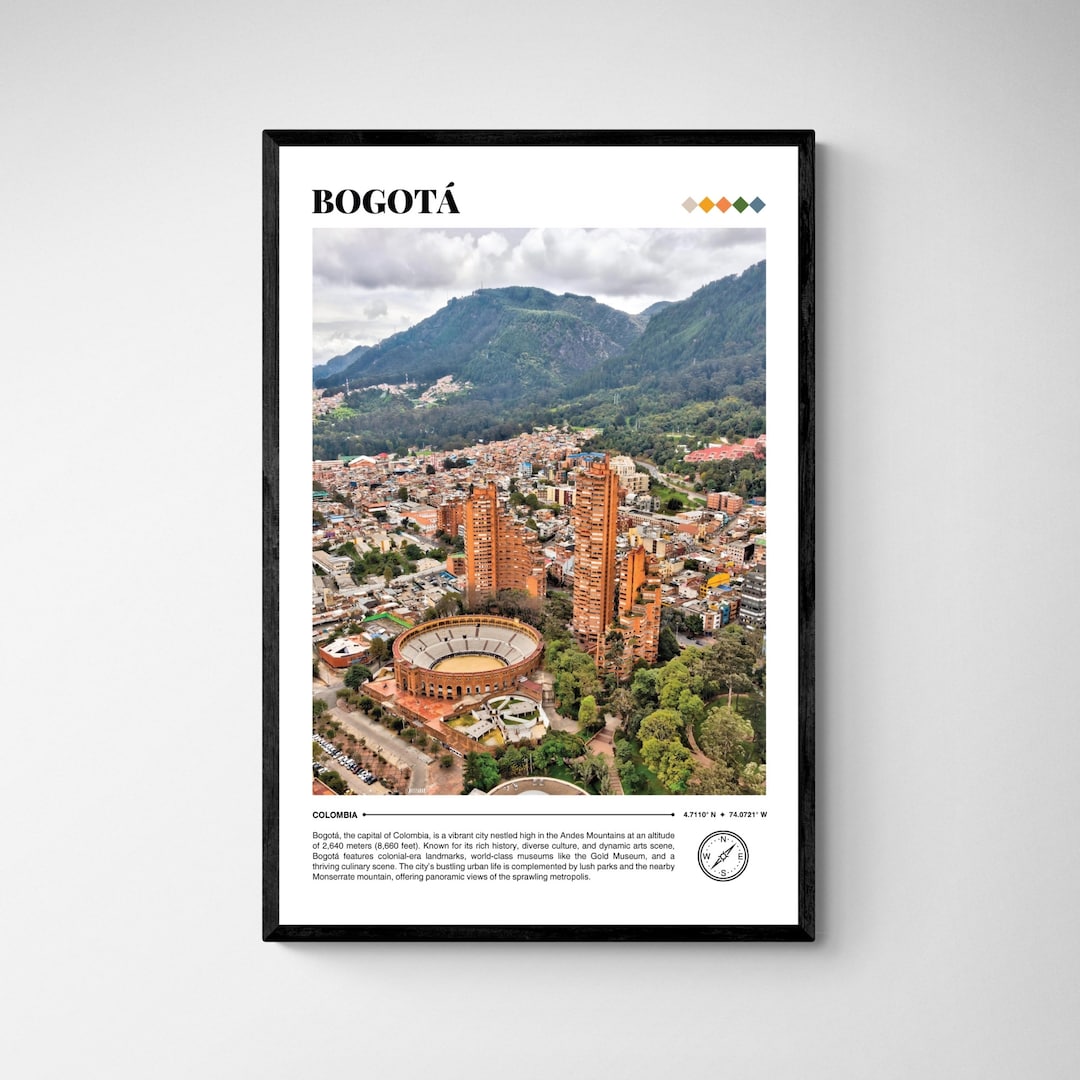 Bogotá Print, Bogotá Poster, Bogotá Photo, Bogotá Wall Art, Bogotá Wall ...