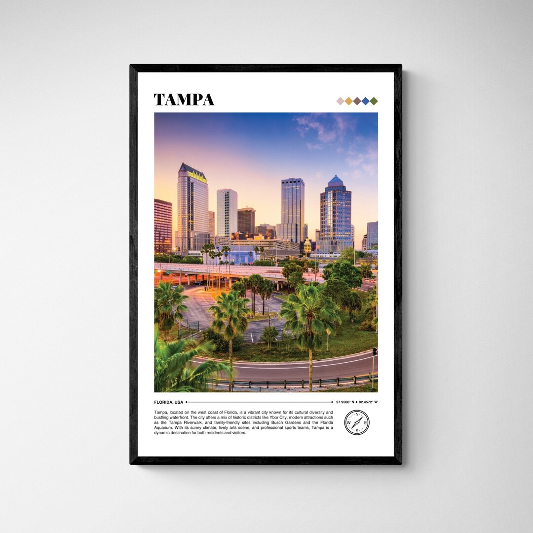 Tampa Print, Tampa Poster, Tampa Photo, Tampa Wall Art, Tampa Wall ...