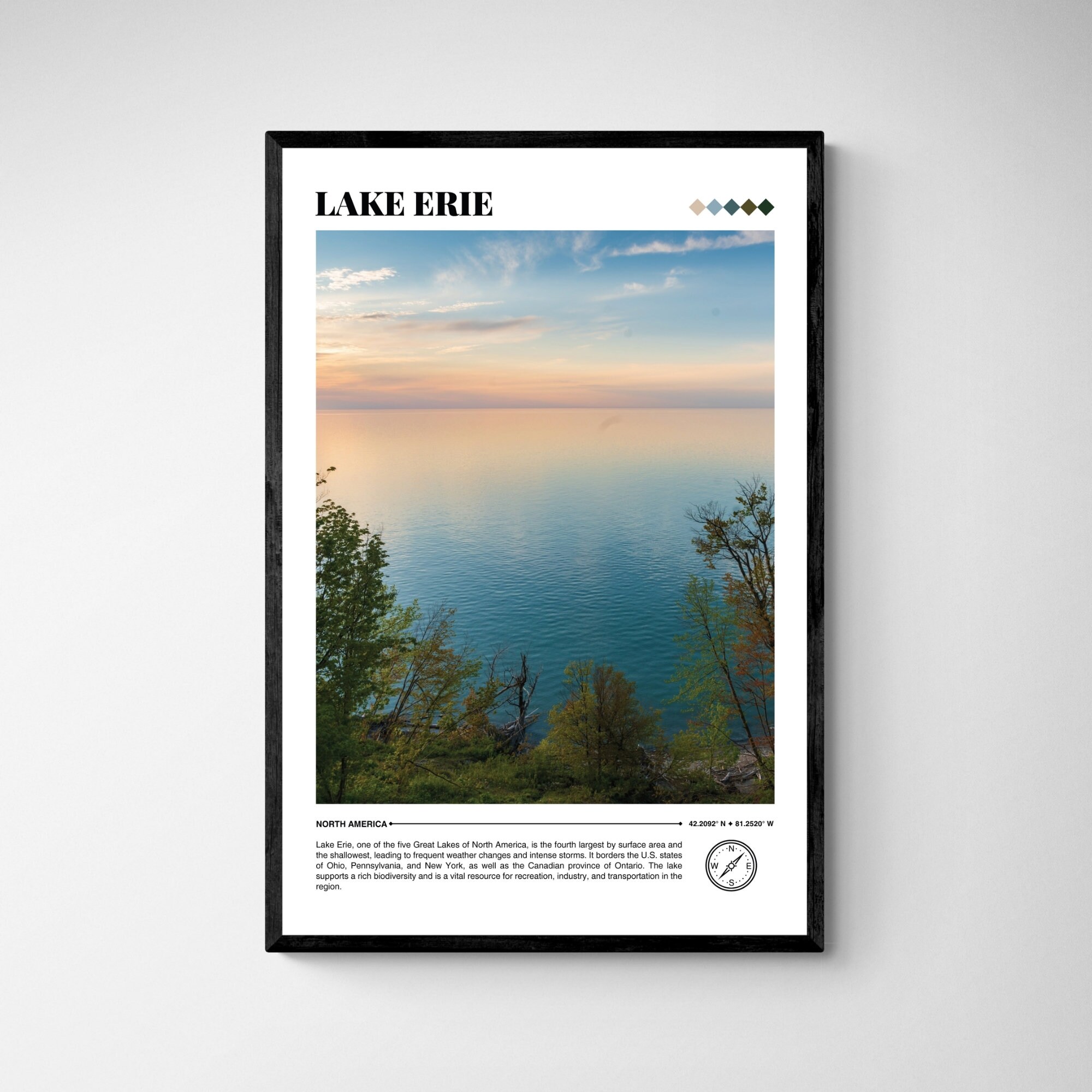 Lake Erie Print, Lake Erie Poster, Lake Erie Photo, Lake Erie Wall Art ...
