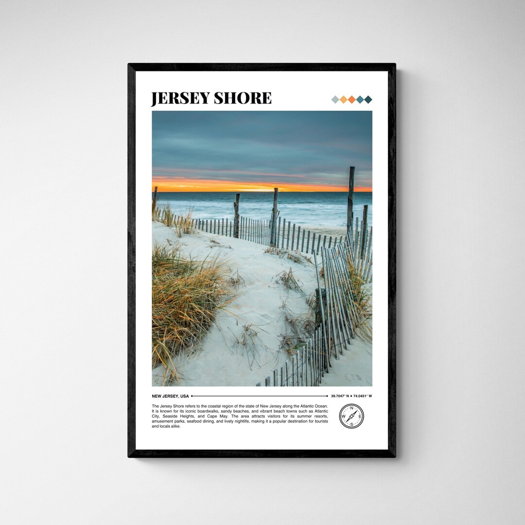 Jersey Shore Print, Jersey Shore Poster, Jersey Shore Photo, Jersey ...