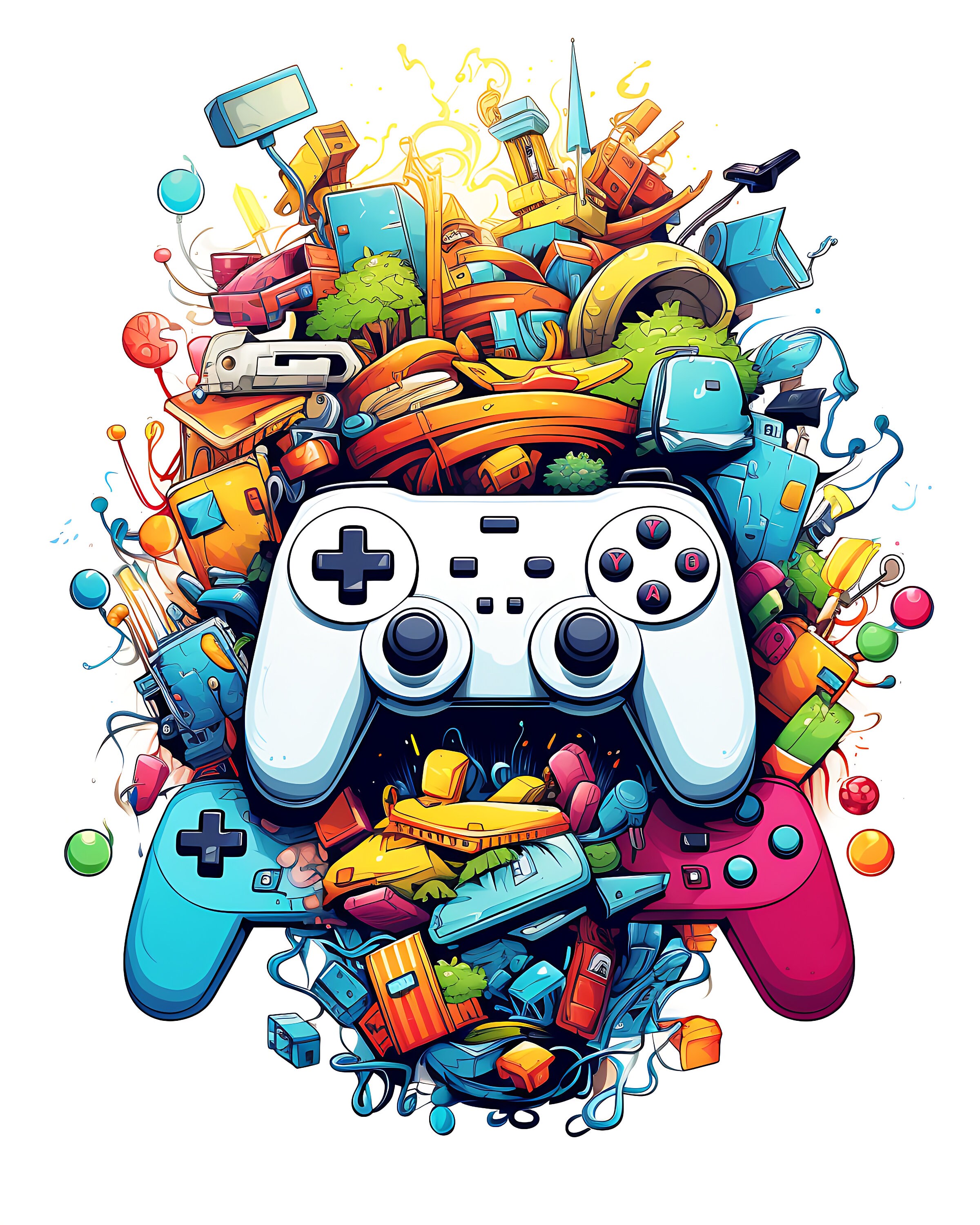 Gaming Design,vintage Gaming Tshirt,play T-shirt,retro Console Tshirt ...