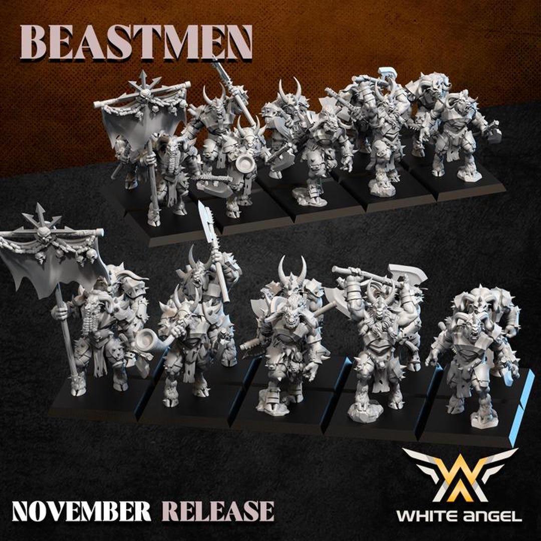 Heavy Beast Warrior (2hands) White Angel Miniatures - Etsy