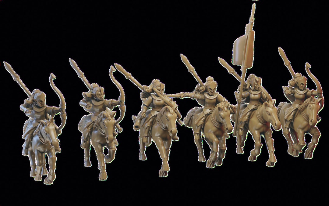 Wood Elf Riders Ilhadiel Glade Riders X6 - Etsy