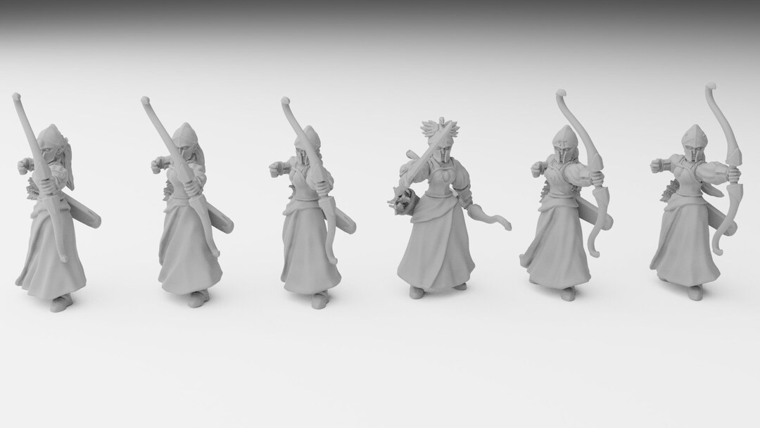 Elven Army 10x Archers High Elf - Etsy