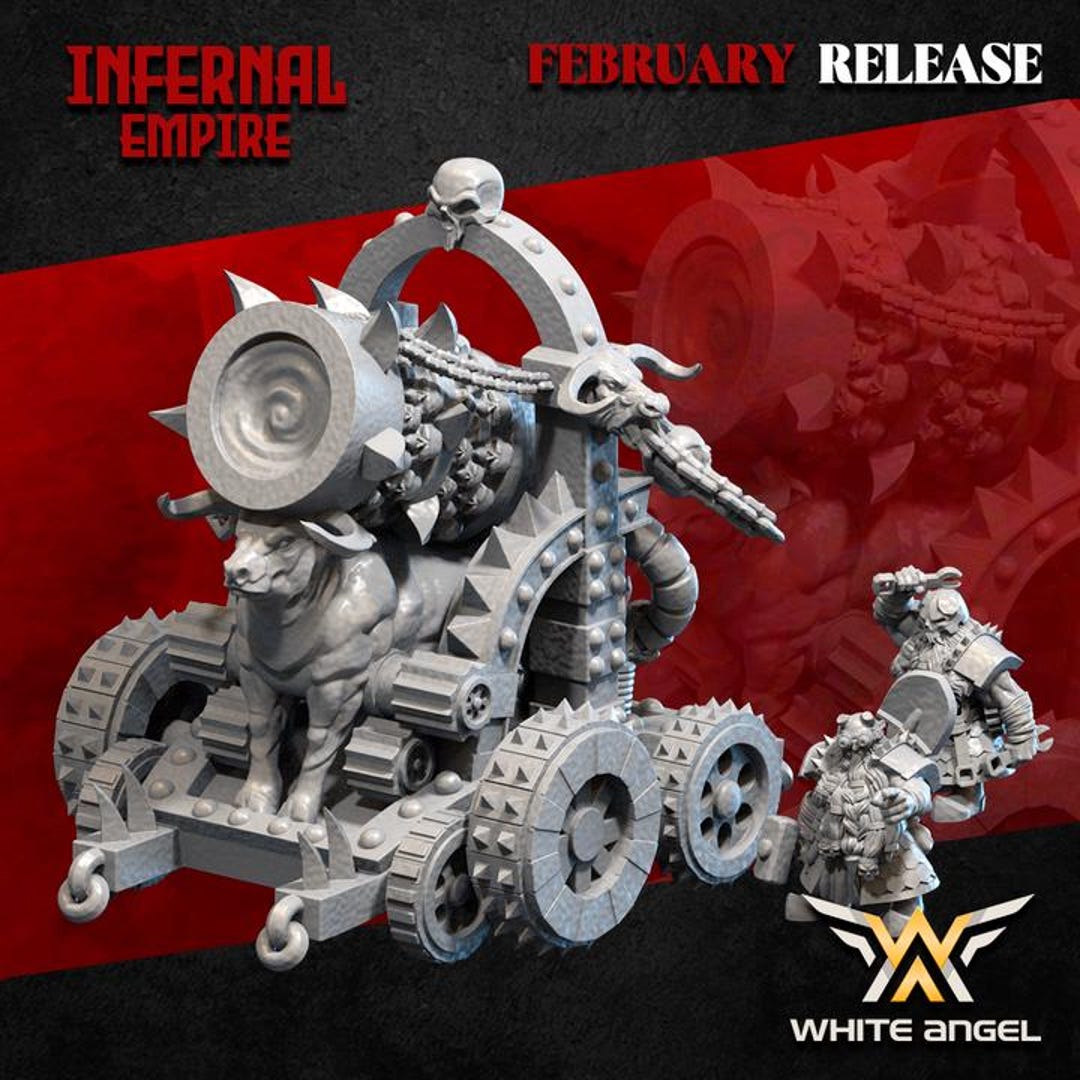 Infernal Mortar White Angel Miniatures Chaos Dwarves Hellcannon or ...