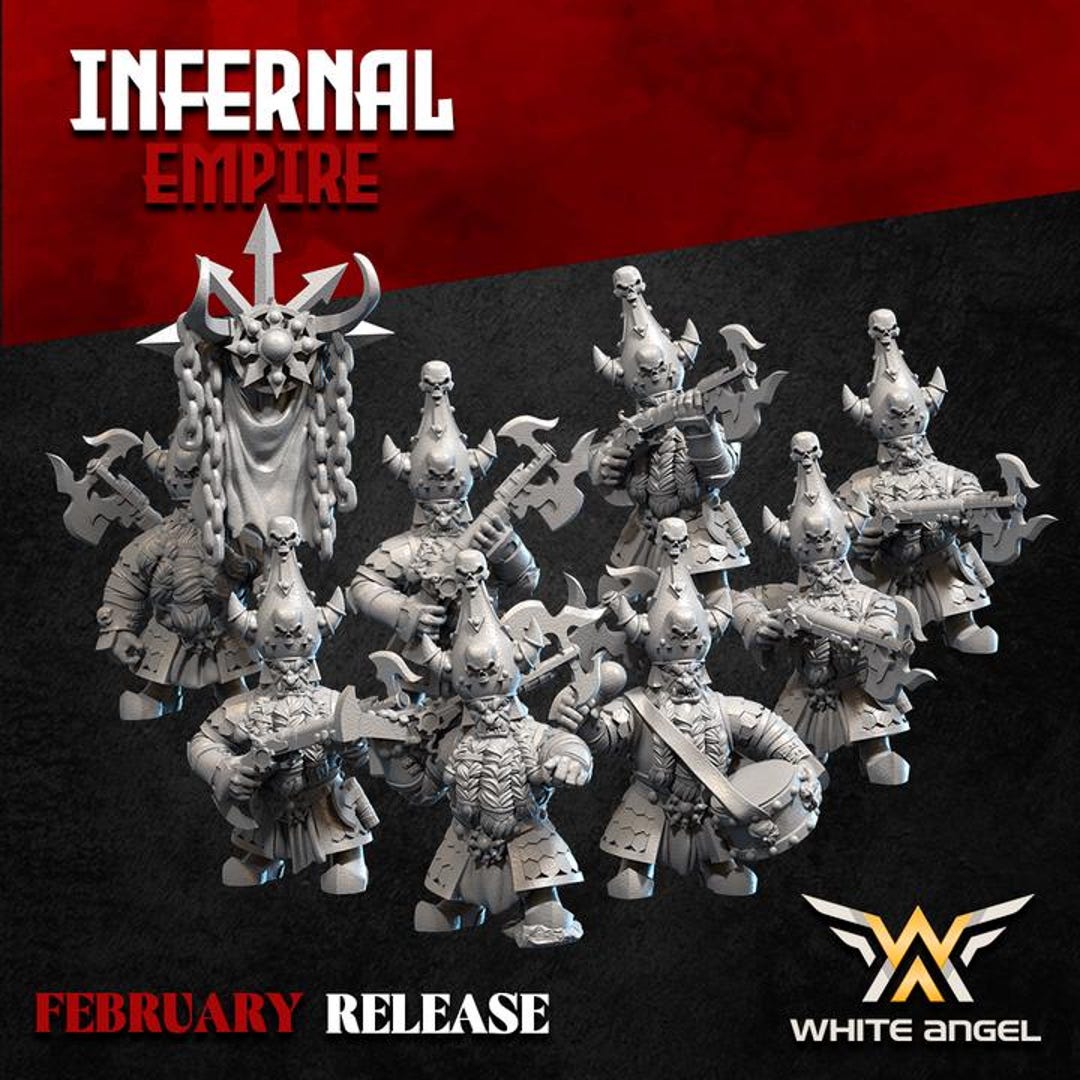Infernal Whistle White Angel Miniatures Chaos Warriors Infernal Guard ...