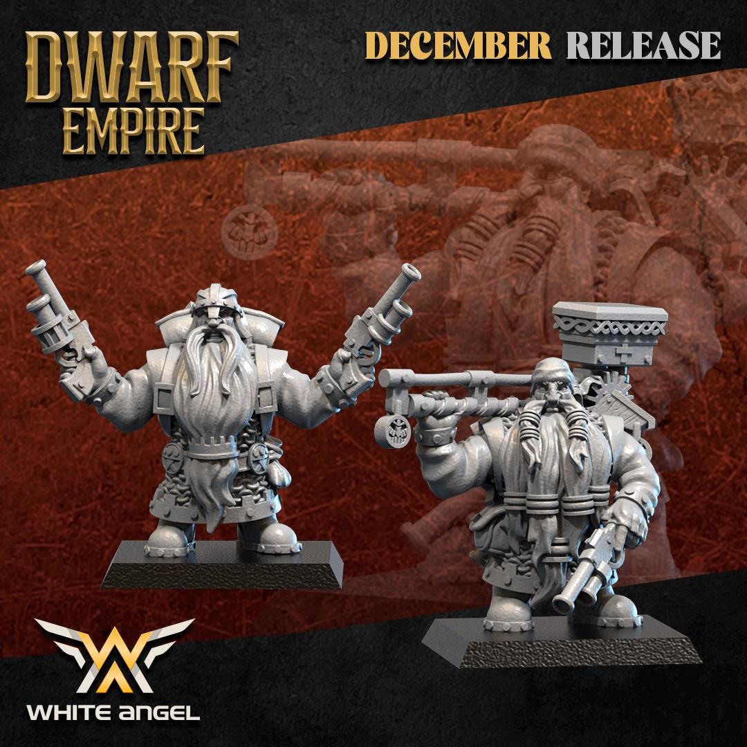Dwarf Engineers White Angel Miniatures Dwarf Empire - Etsy