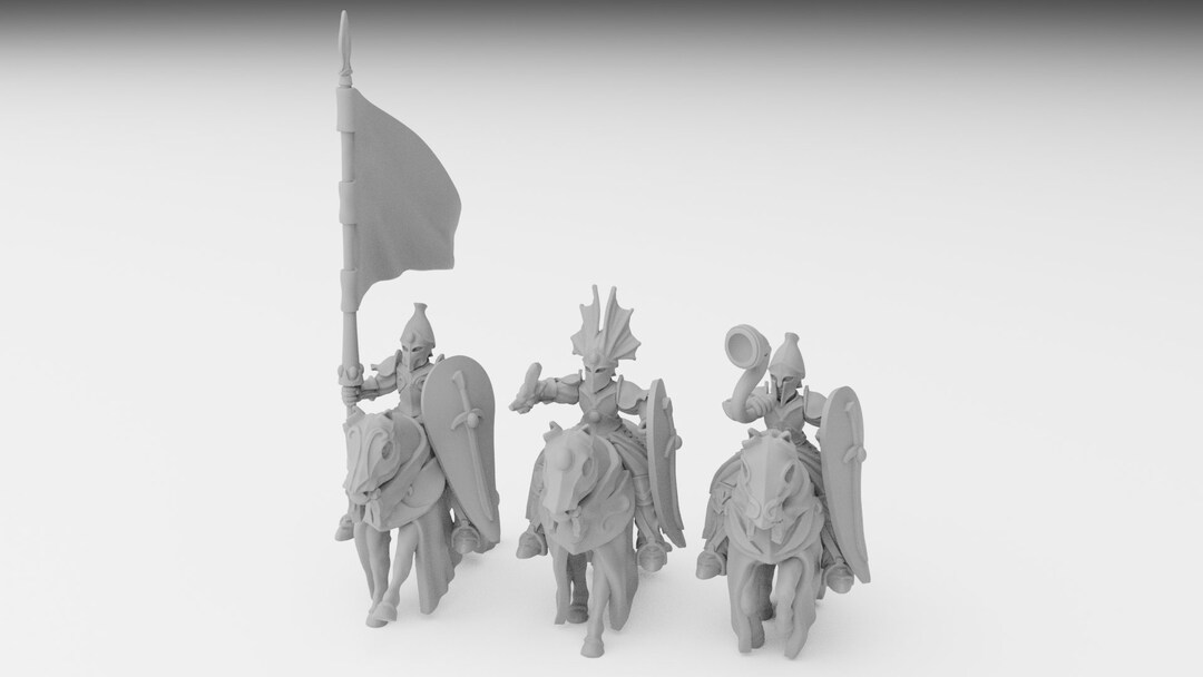 Elven Cavalry Ilhadiel Silver Helms High Elf - Etsy