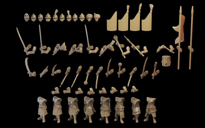 Foot Palace Guard Ilhadiel Empire Kislev Slavia Heavy Infantry - Etsy