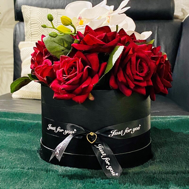 Red Silk Roses - Etsy