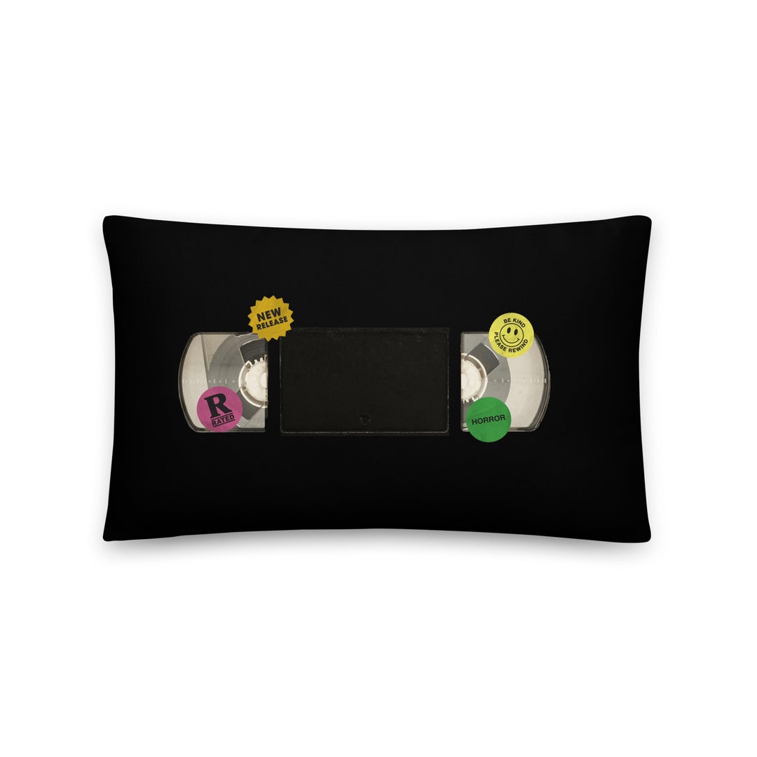 Horror VHS Pillow 20"x12" - Etsy