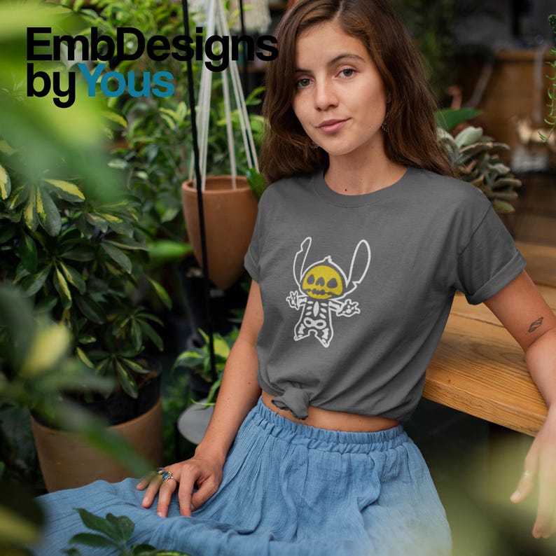 X-ray Skeleton Stitch Embroidery File for Costumized Gifts, Spooky ...