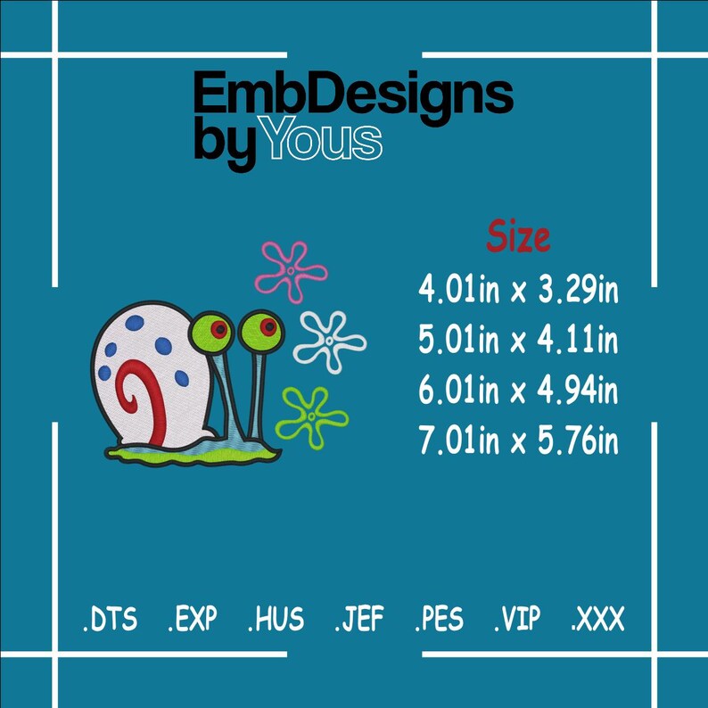 Funny Gary Cartoon Embroidery Machine Design, Embroidery Machine File ...