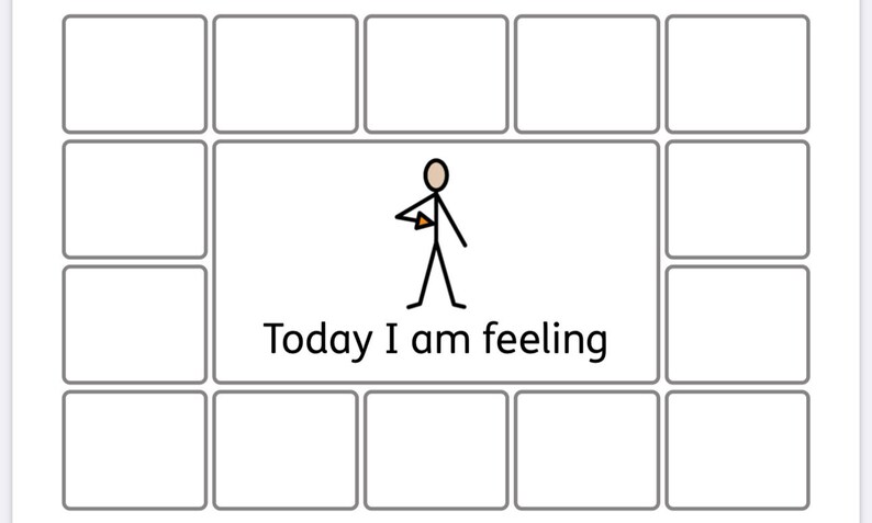 Feelings and Emotions Chart for Visual Learners, Toddlers, SEN, Autism ...