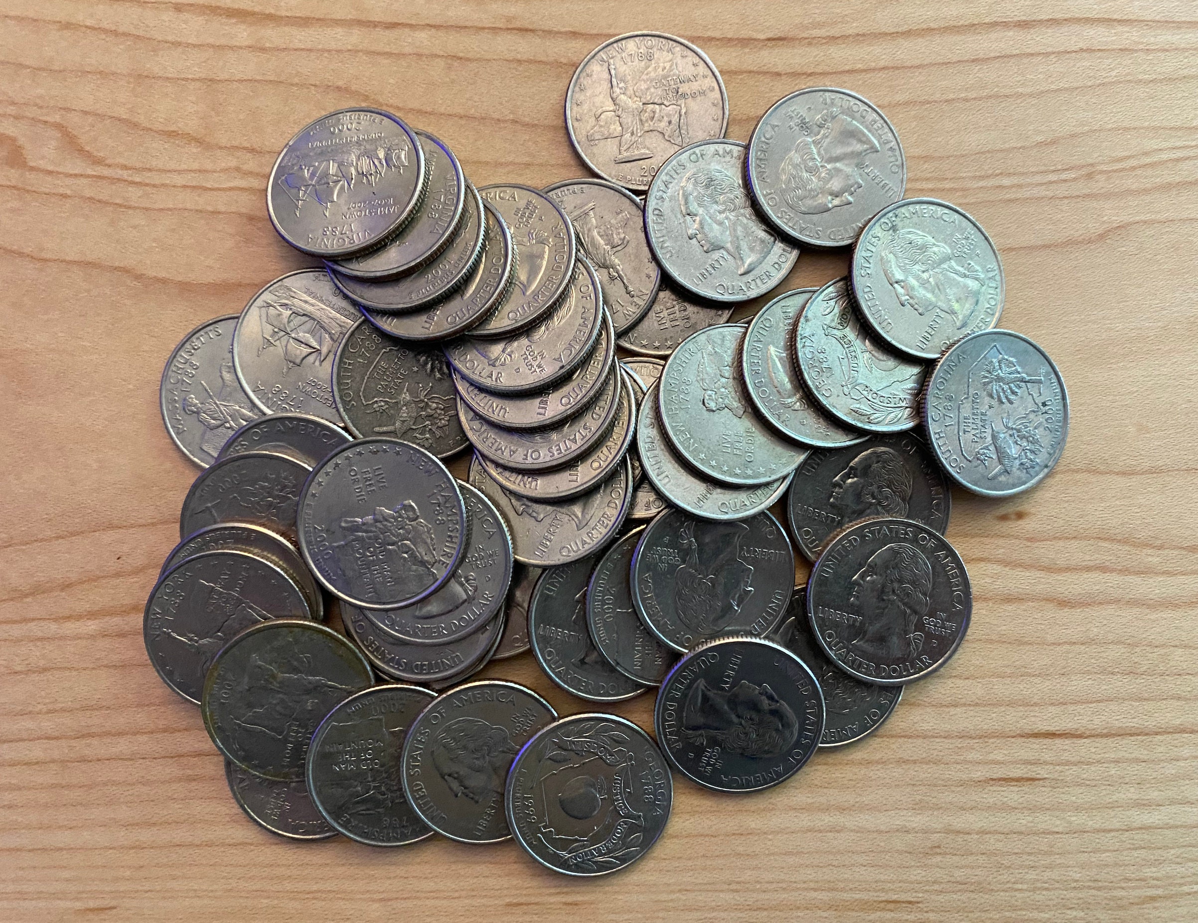 Full Collection Set of Circulated US State Quarters, All 50 States 1999 ...