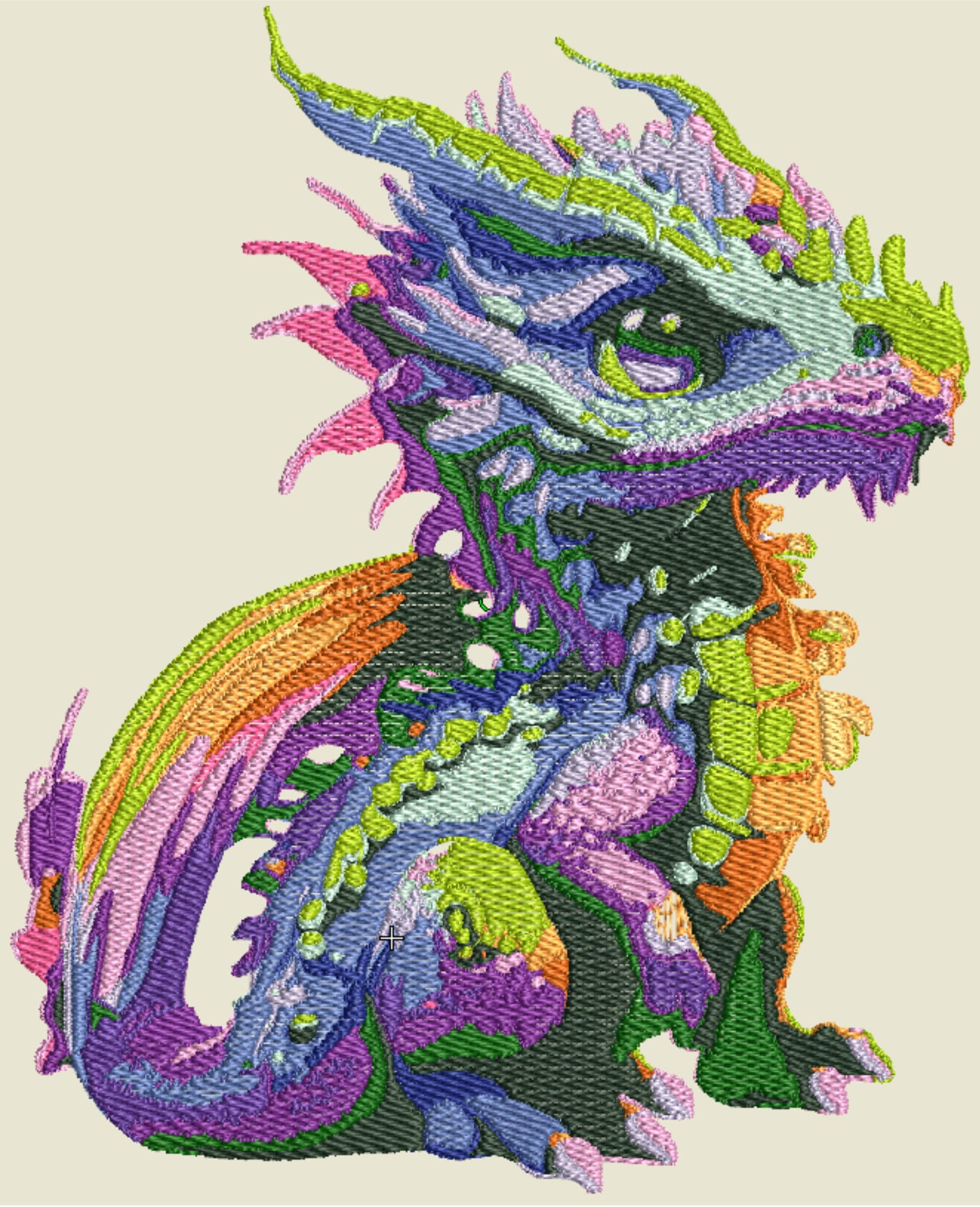 Dragon Embroidery Design, Dragon Embroidery Pattern, Dragon Machine ...
