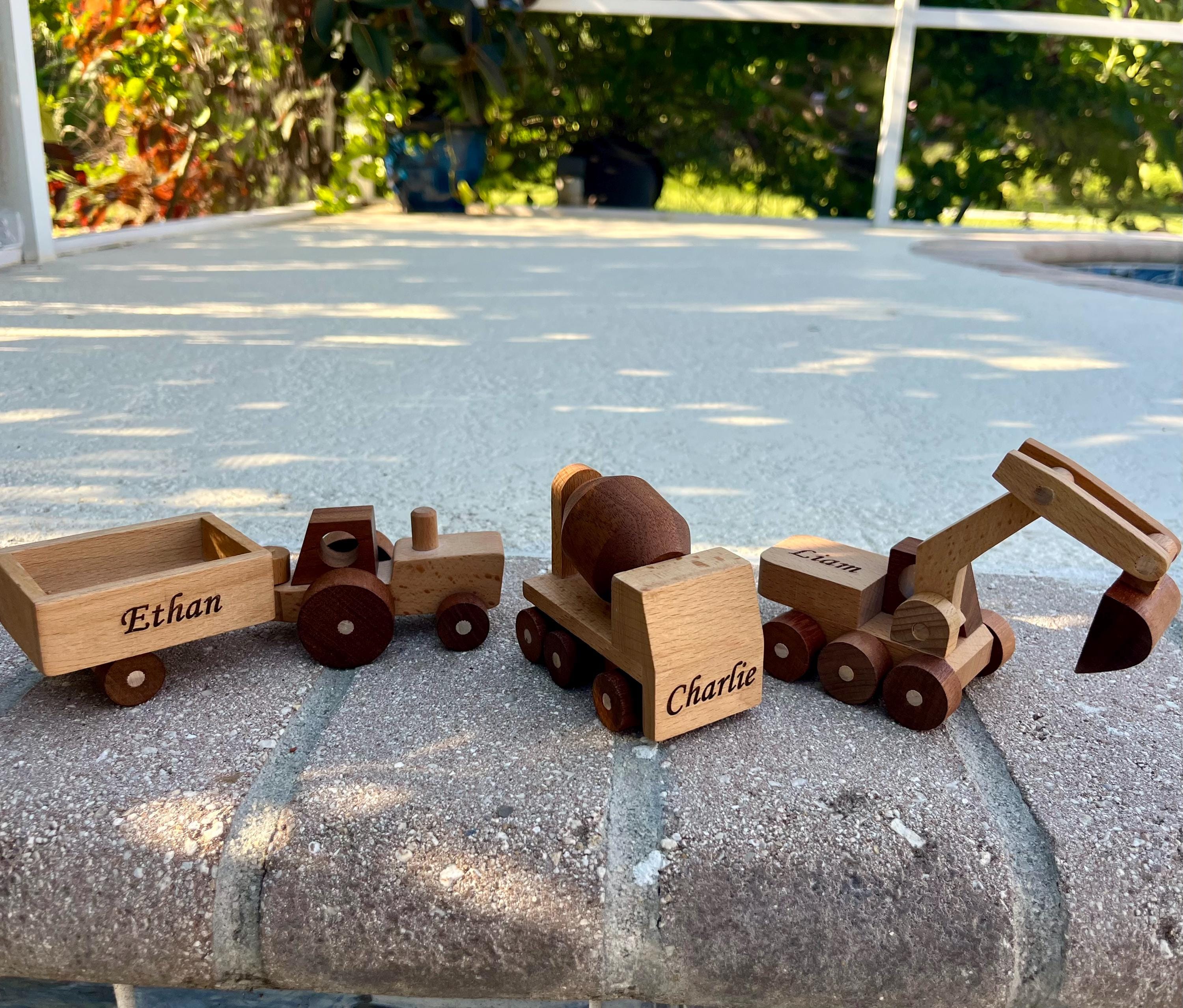 Personalized Wooden Toy Car for Toddlers, First Birthday Gift, Baby ...