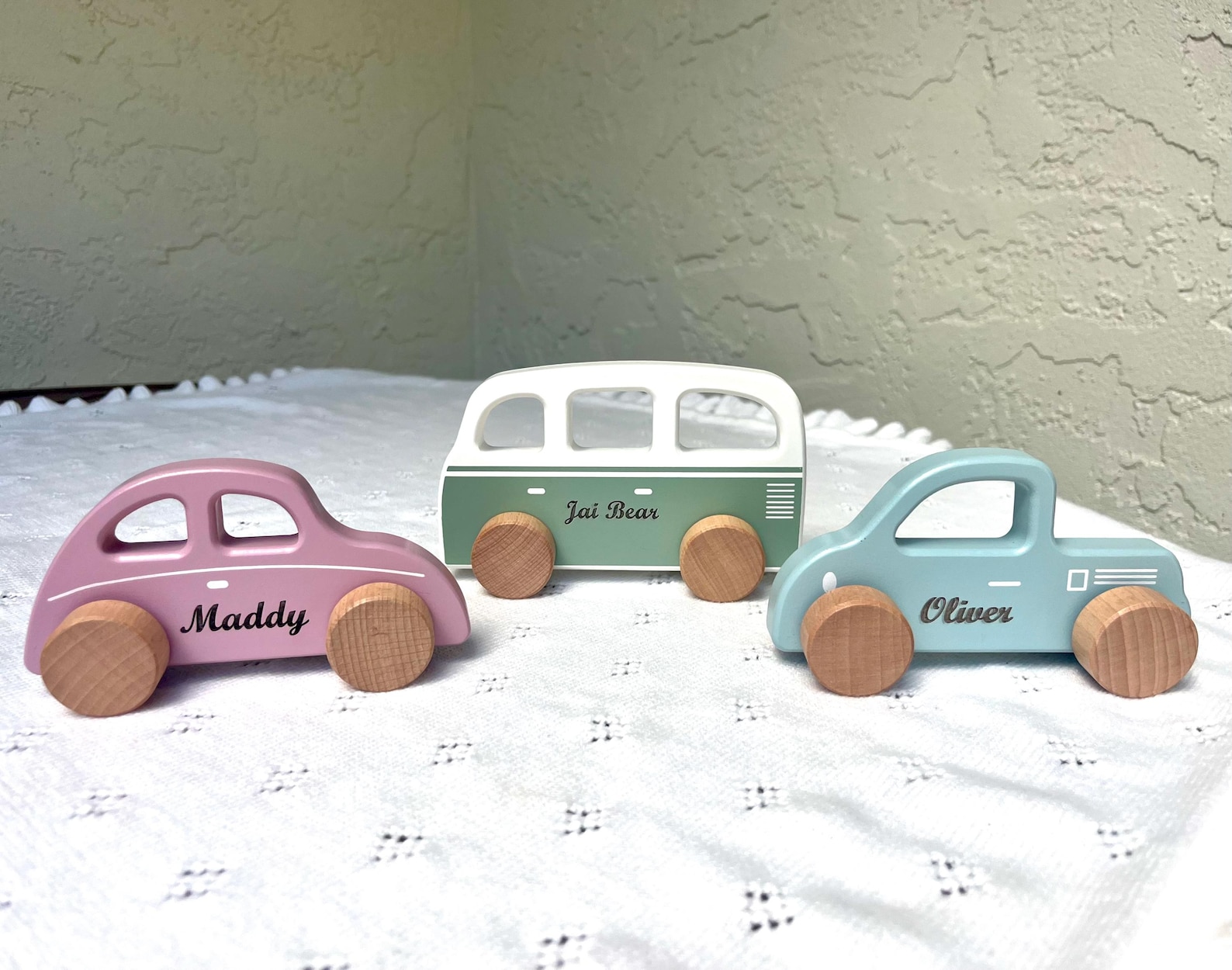 Personalized Wooden Toy Car for Toddlers, First Birthday Gift, Baby ...