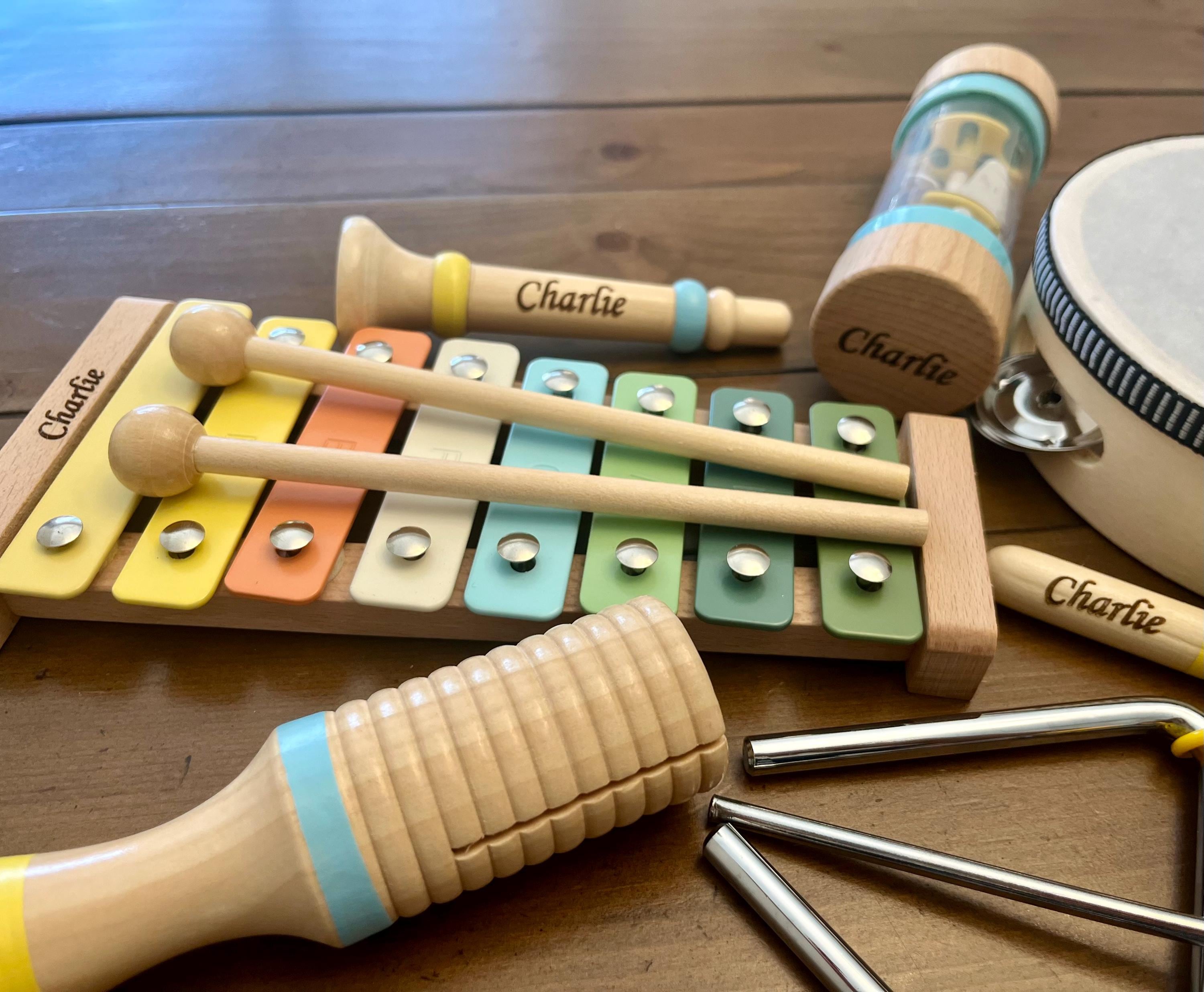 Personalized Wooden Musical Instruments for Kids Montessori Wooden ...