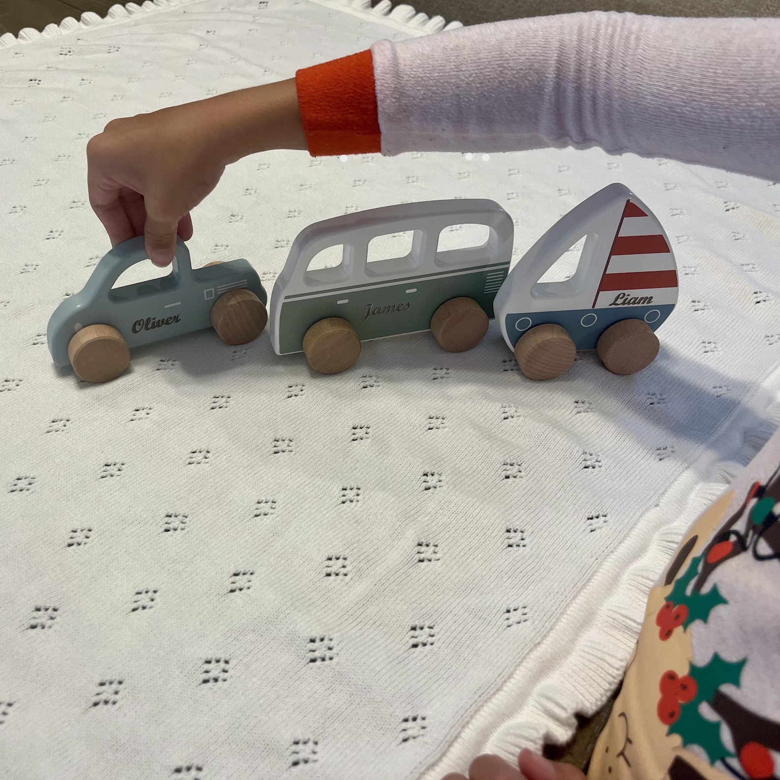 Personalized Wooden Toy Car for Toddlers, First Birthday Gift, Baby ...