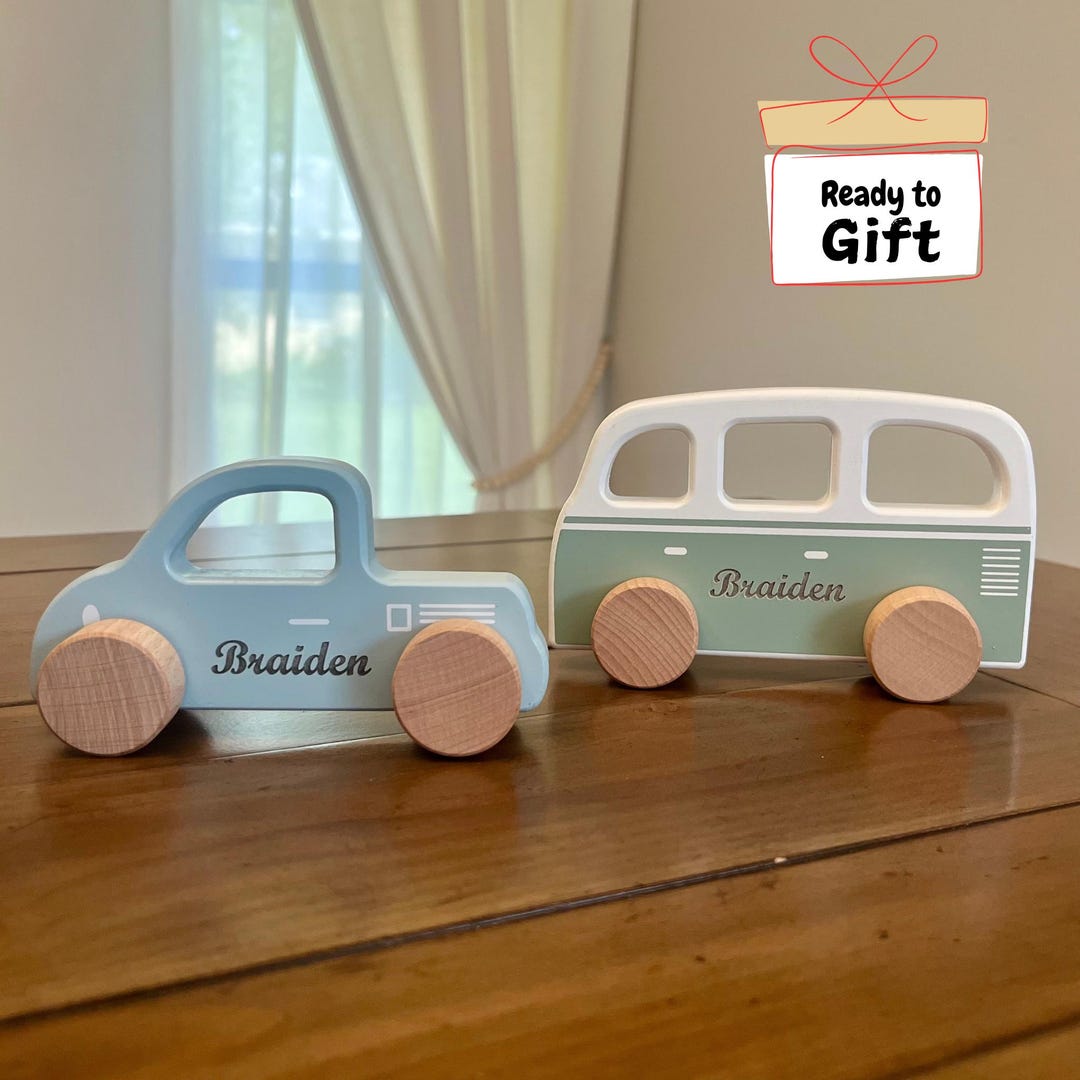 Personalized Wooden Toy Car for Toddlers First Birthday Gift Baby ...