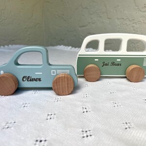 Personalized Wooden Toy Car for Toddlers, First Birthday Gift, Baby ...