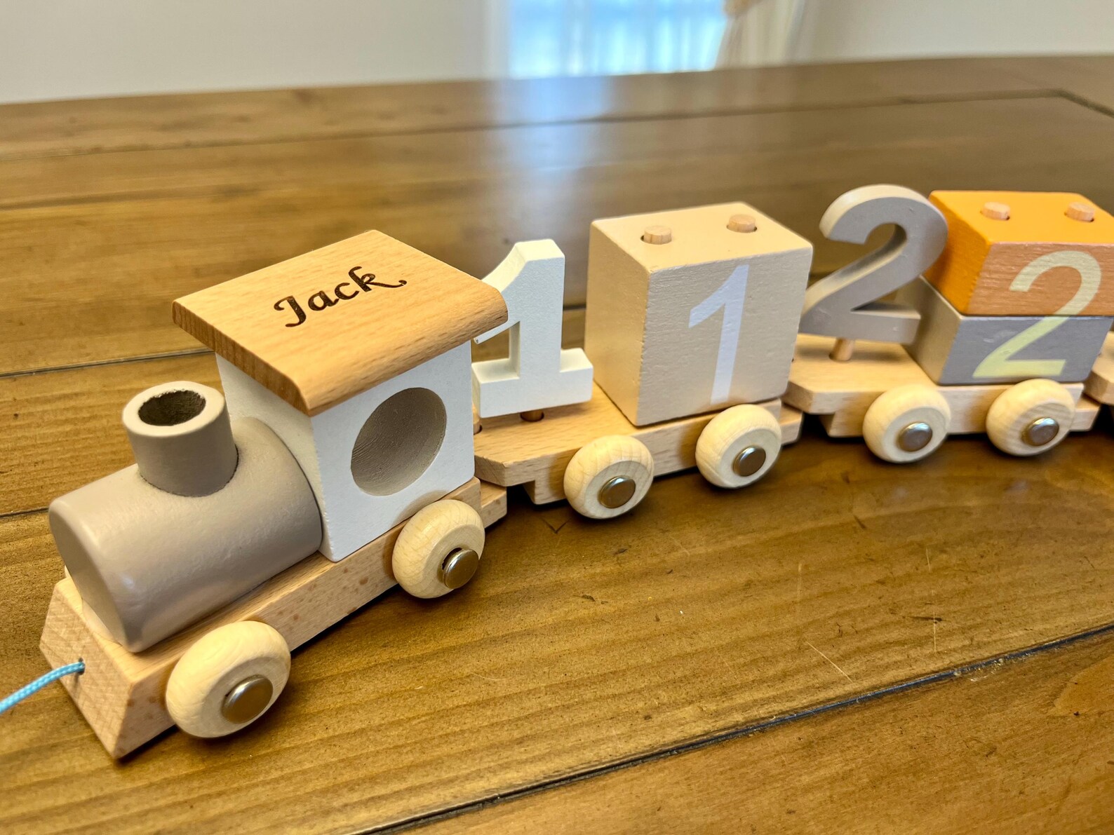 Personalized Name Wooden Train Educational Toys for Kids, Building ...