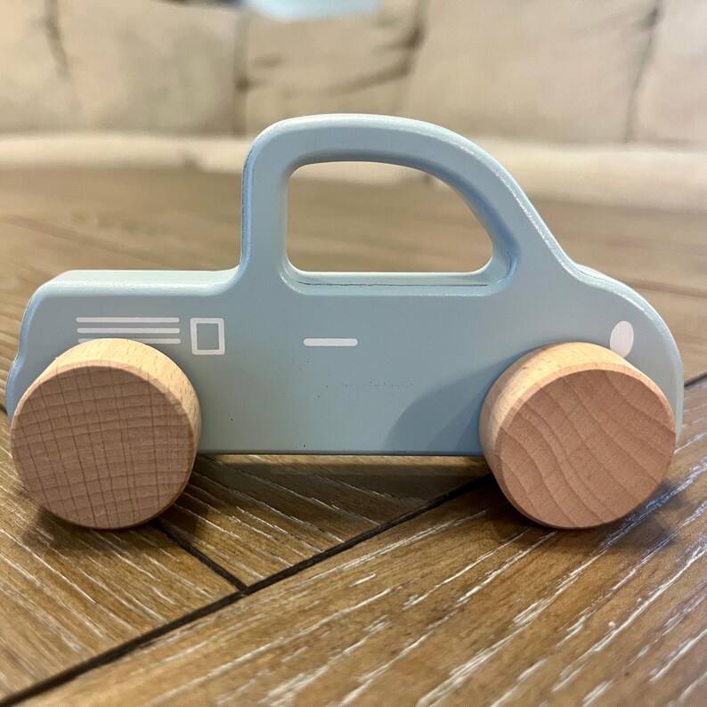 Personalized Wooden Toy Car for Toddlers, First Birthday Gift, Baby ...