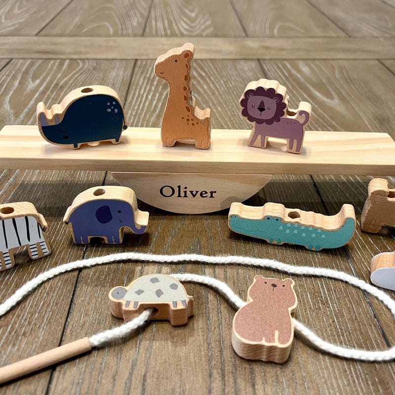 Wooden Animal Balance Toy - Etsy