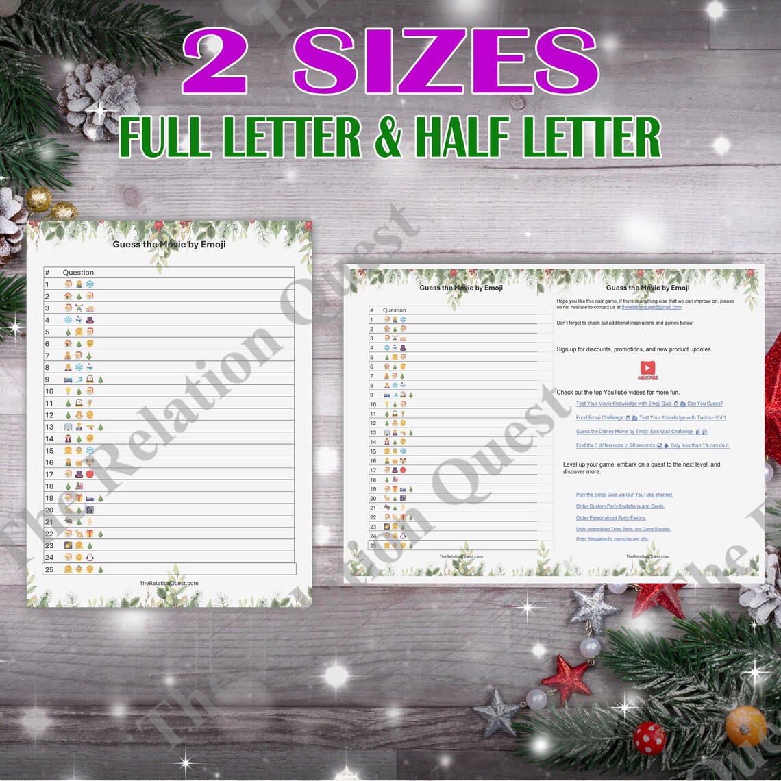 Emoji Pictionary: Guess the Christmas Movie Interactive and Fun Brain ...