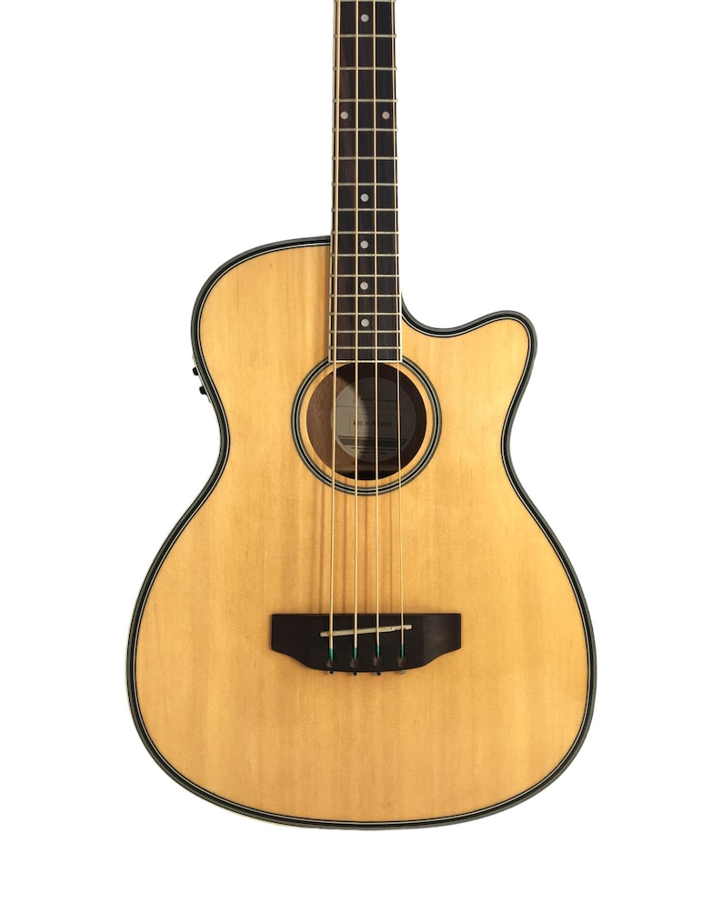 Haze FB711BCEQN 4/4 Full & 3/4 4-string Electric-acoustic Bass Guitar ...
