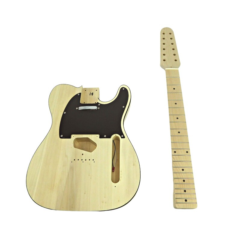 12 String Electric Guitar DIY Kit, No-soldering, S-S. Solid Basswood ...