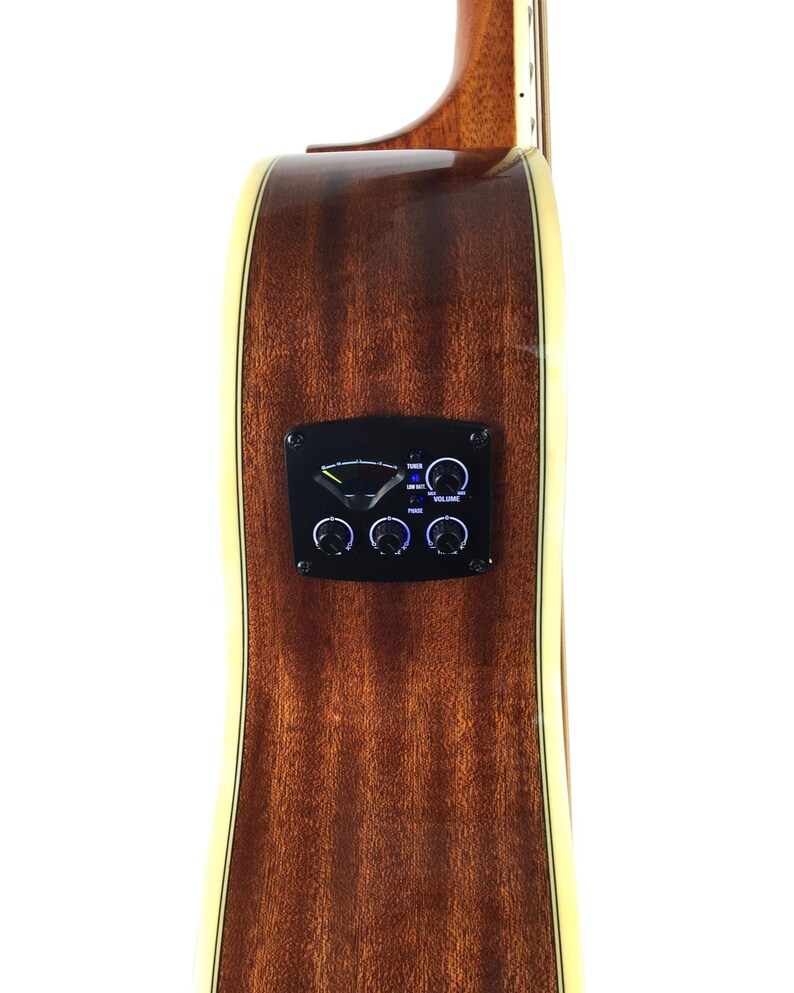Haze FB711BCEQN 4/4 Full & 3/4 4-string Electric-acoustic Bass Guitar ...