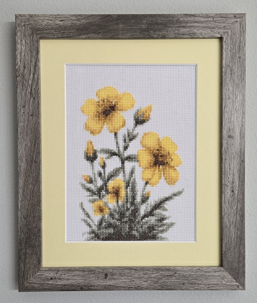 Yellow Flowers 5x7 Cross Stitch Pattern - Etsy