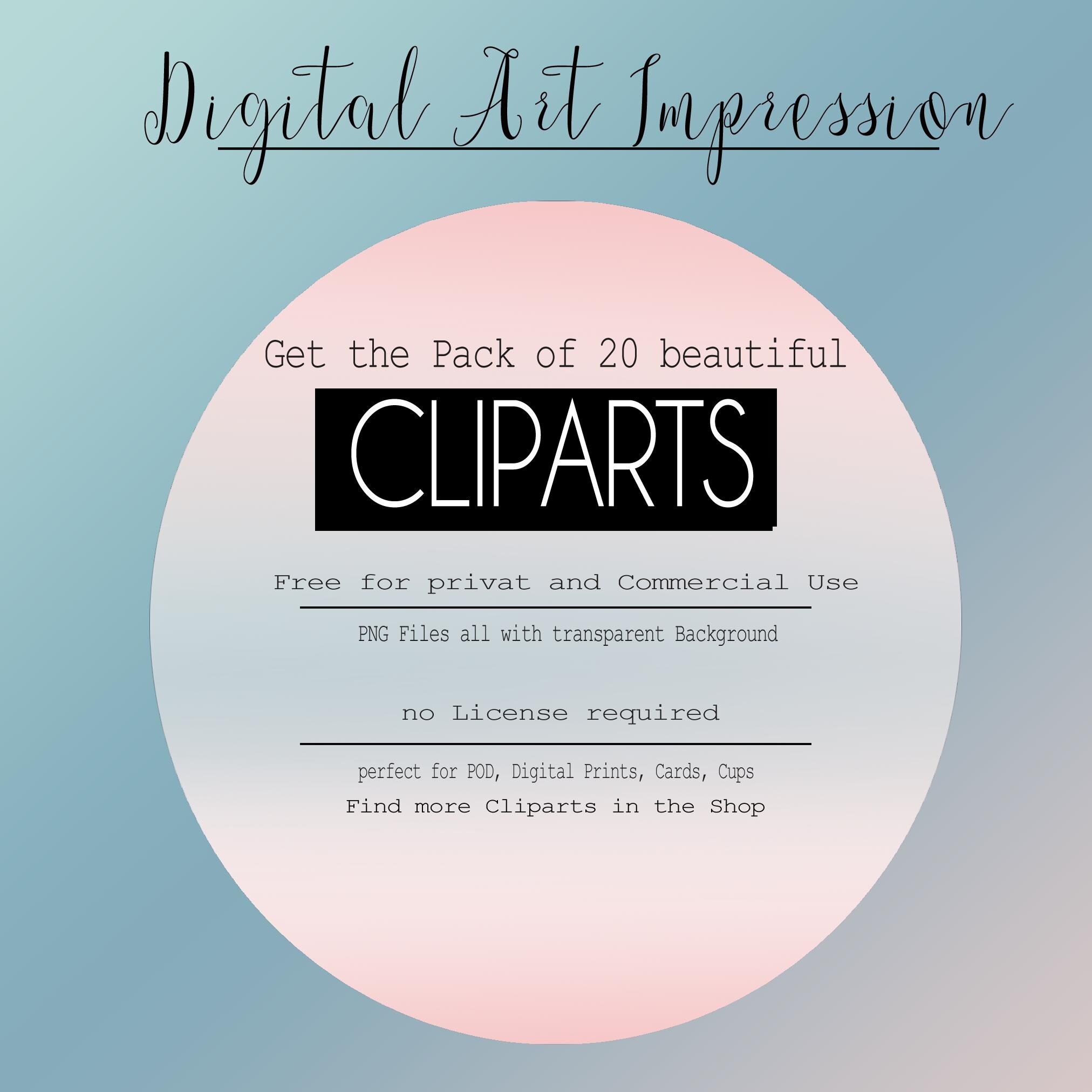 Ilustrações em aquarela, 15 clipart digitais de sobremesas florais e ...